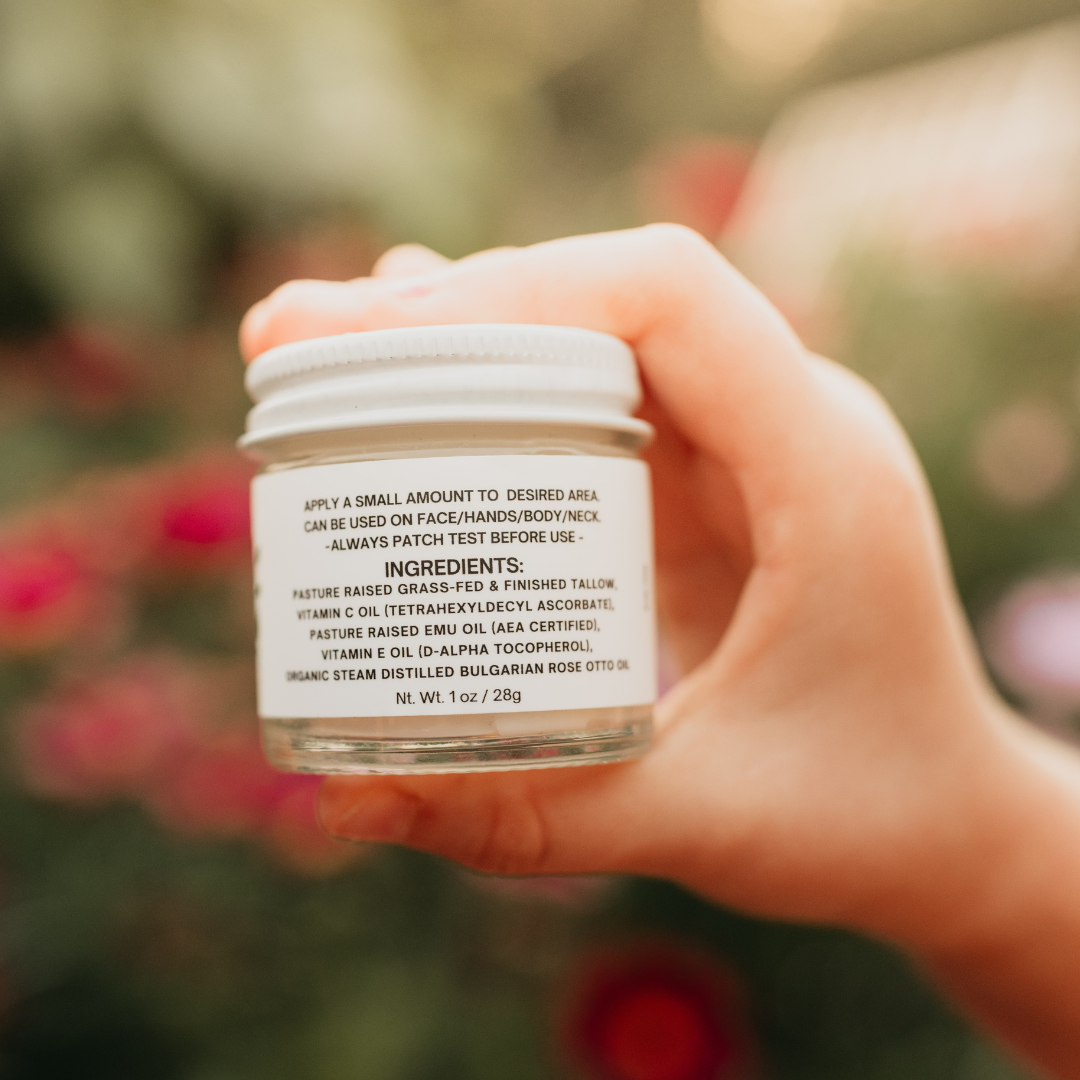 Rose C+E Anti-Aging Cream - 1 oz Glass Jar - Now with EMU oil – Fancy ...