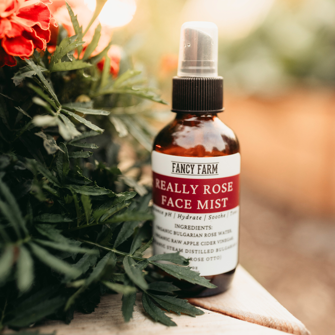 Really Rose Face Mist - 4 oz Glass Bottle – Fancy Farm Skincare